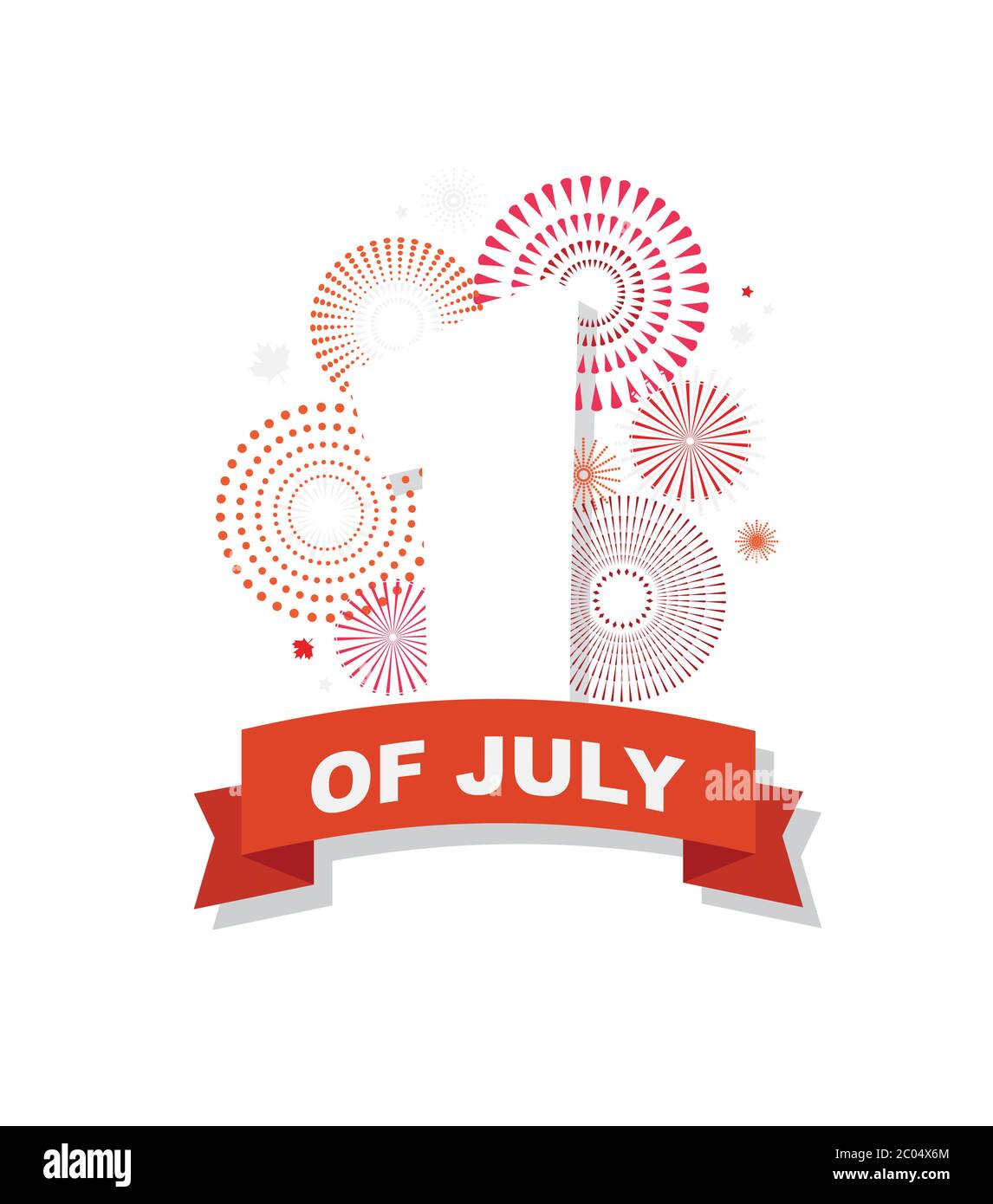 Happy Canada Day poster. 1st July. Vector illustration greeting card ...