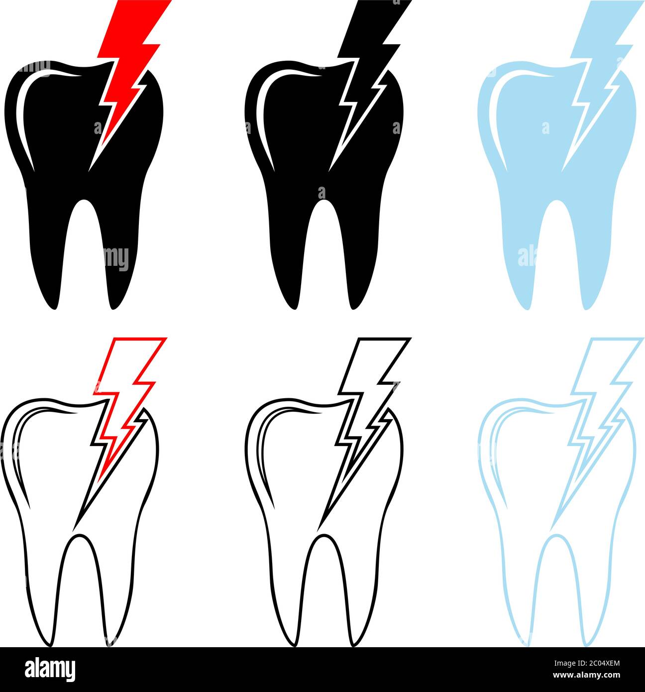 Tooth Icon, Pain in Tooth Vector Illustration Stock Vector Image & Art ...