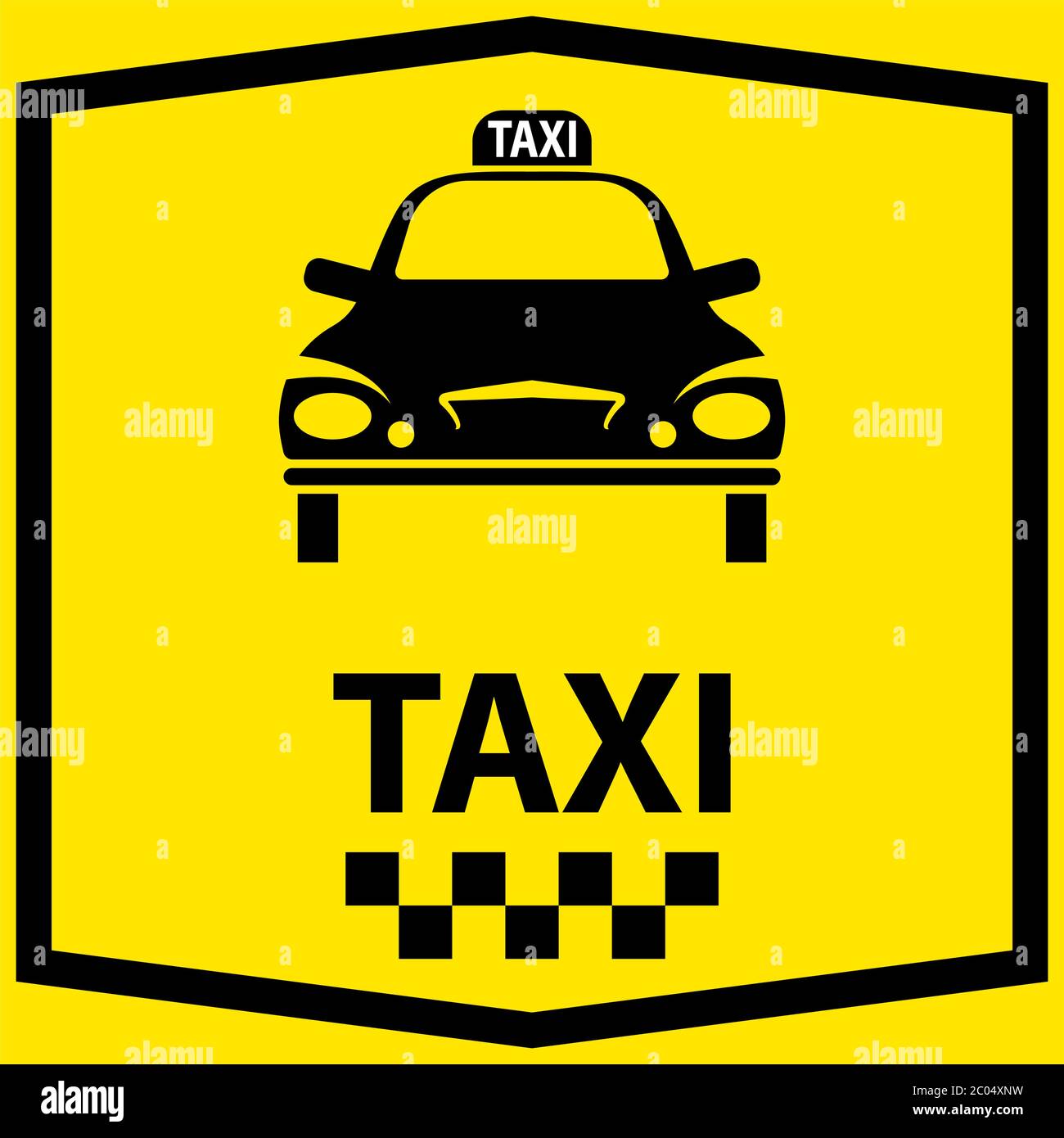 Taxi Icon Symbol Vector Illustration Stock Vector Image & Art - Alamy