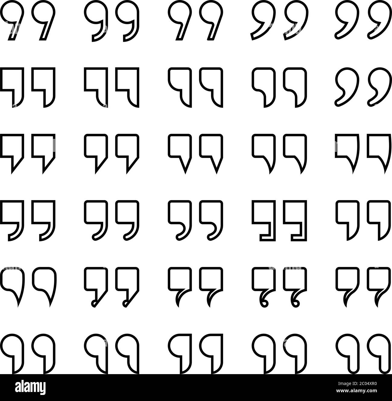 Quotation mark shape hi-res stock photography and images - Alamy