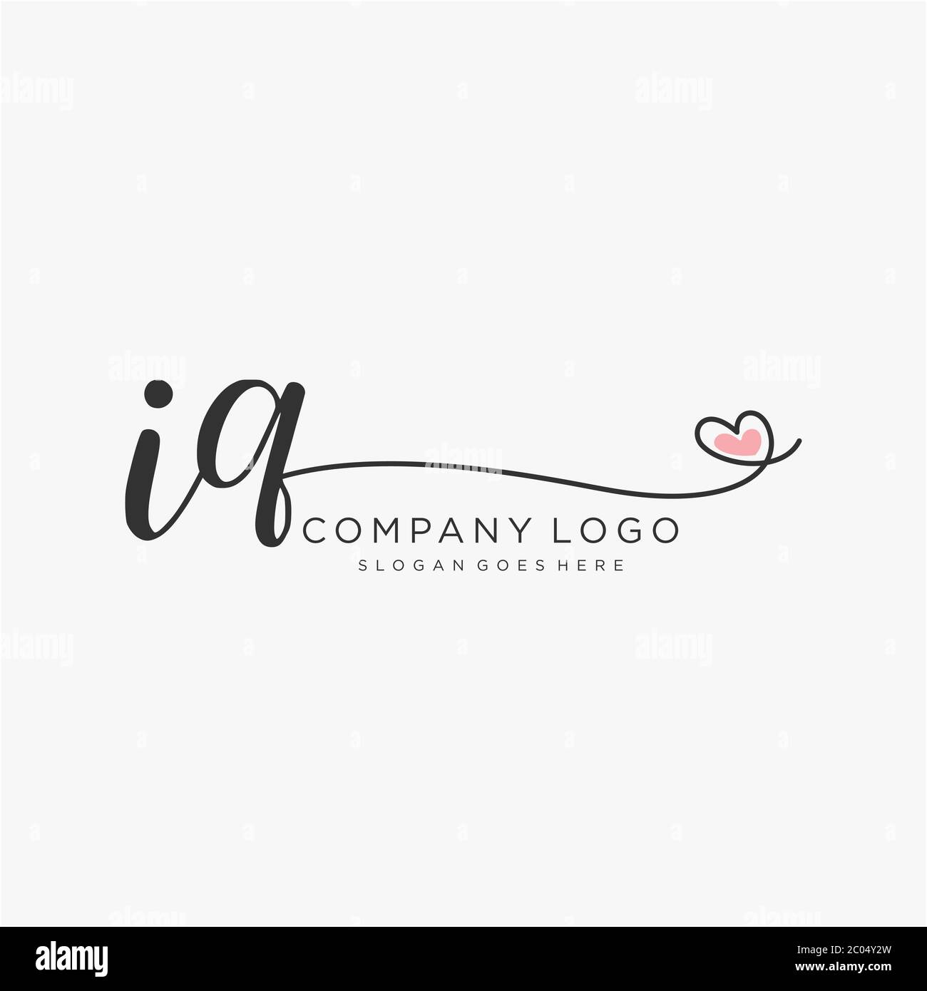 Letter iq logo hi-res stock photography and images - Alamy