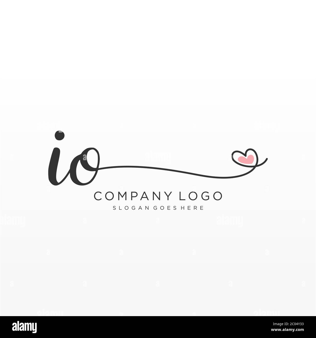 Letter io logo hi-res stock photography and images - Alamy