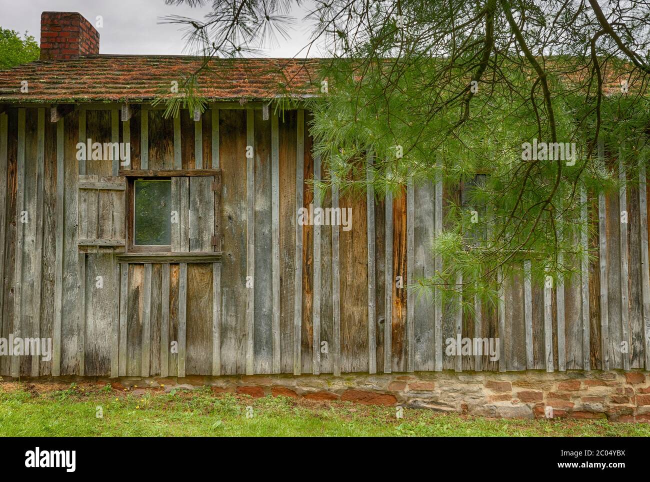 Old out building in Salt Park in Saltville, Virginia Stock Photo - Alamy