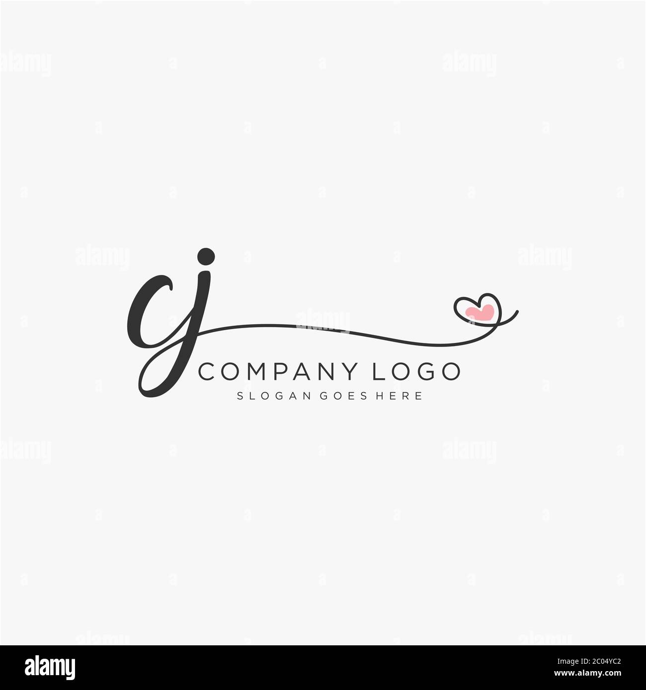 Cj initial Stock Vector Images - Alamy