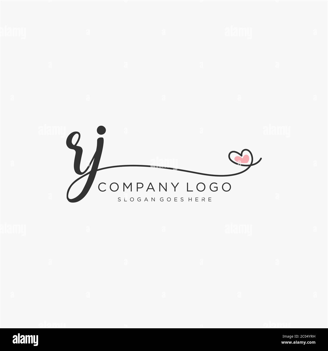 Rj logo design vector vectors hi-res stock photography and images - Alamy