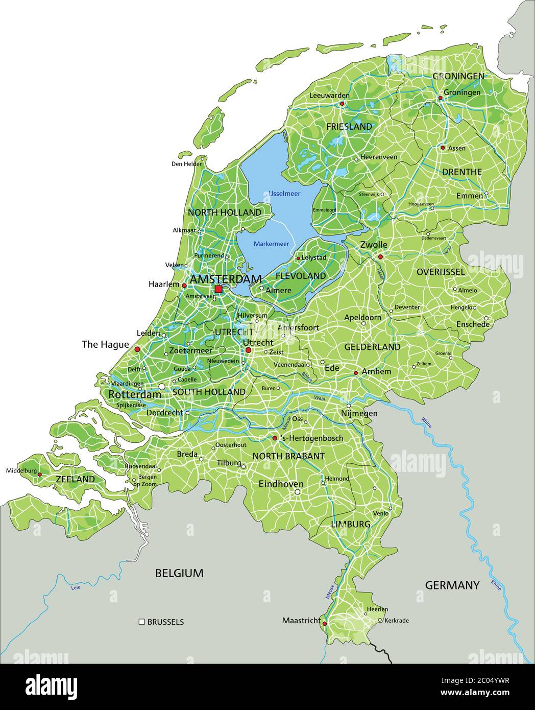 Netherlands Physical Features