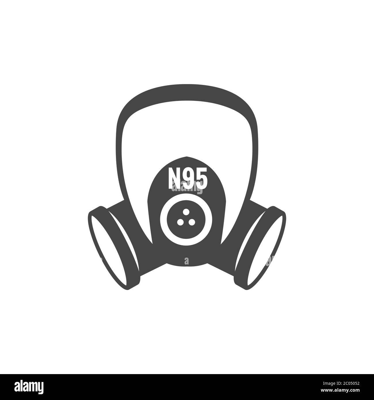 N95 facemask ppe face mask icon set w respiratory face masks Stock ...