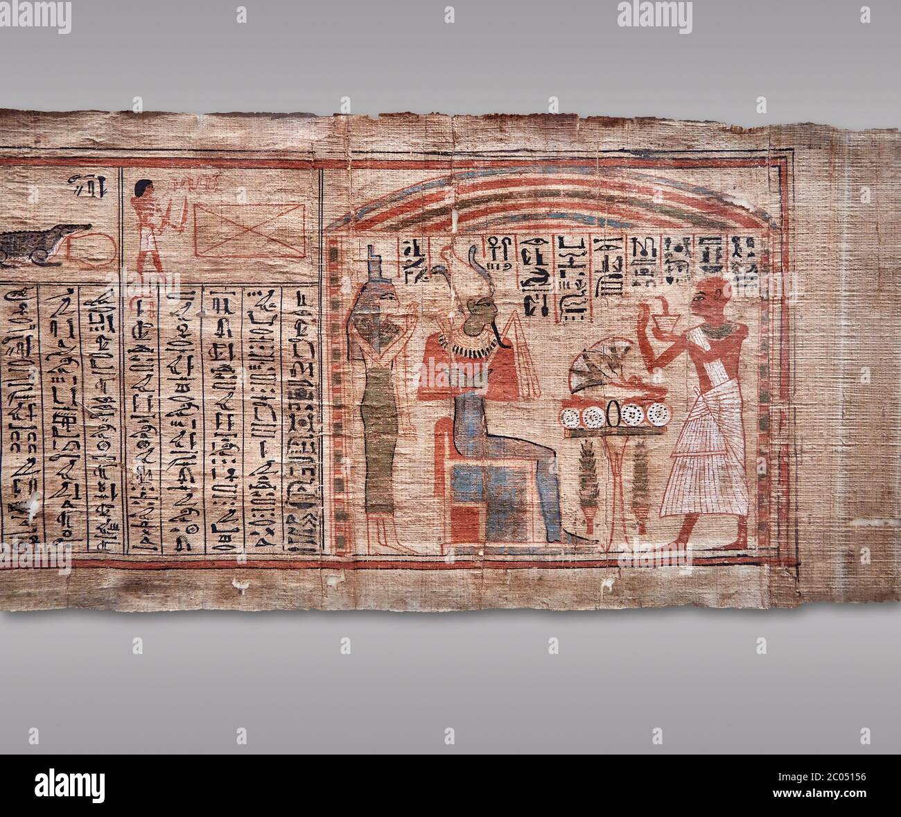 Ancient Egyptian Book of the Dead papyrus - Scribe of Thebes Necropolis ...