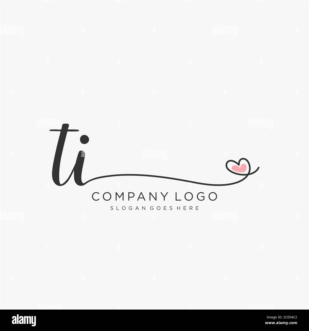 Initial ti logo vector vectors hi-res stock photography and images - Alamy