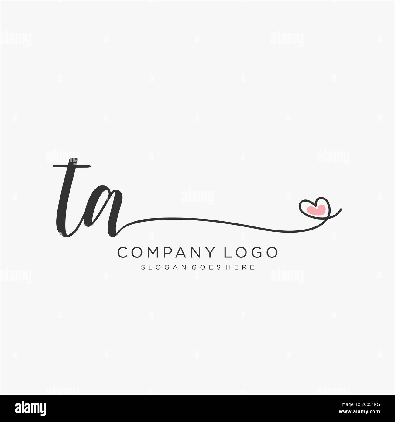 Ta initial vector hi-res stock photography and images - Alamy