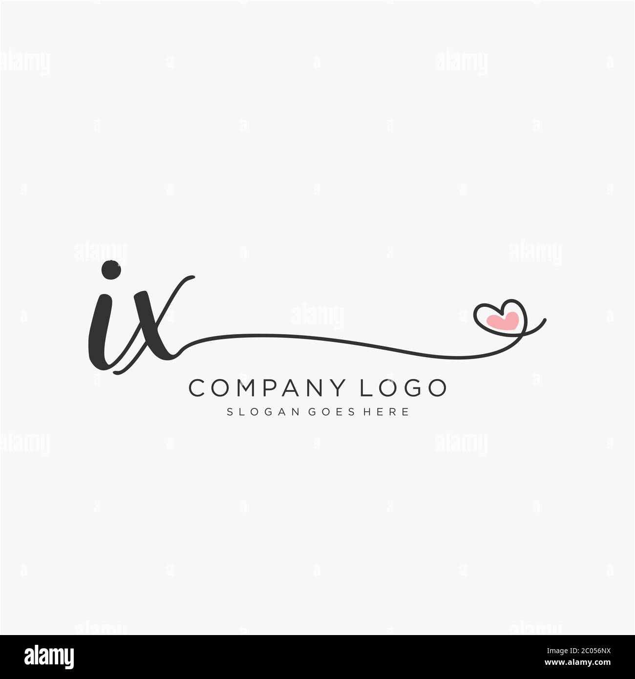 Ix modern logo hi-res stock photography and images - Alamy