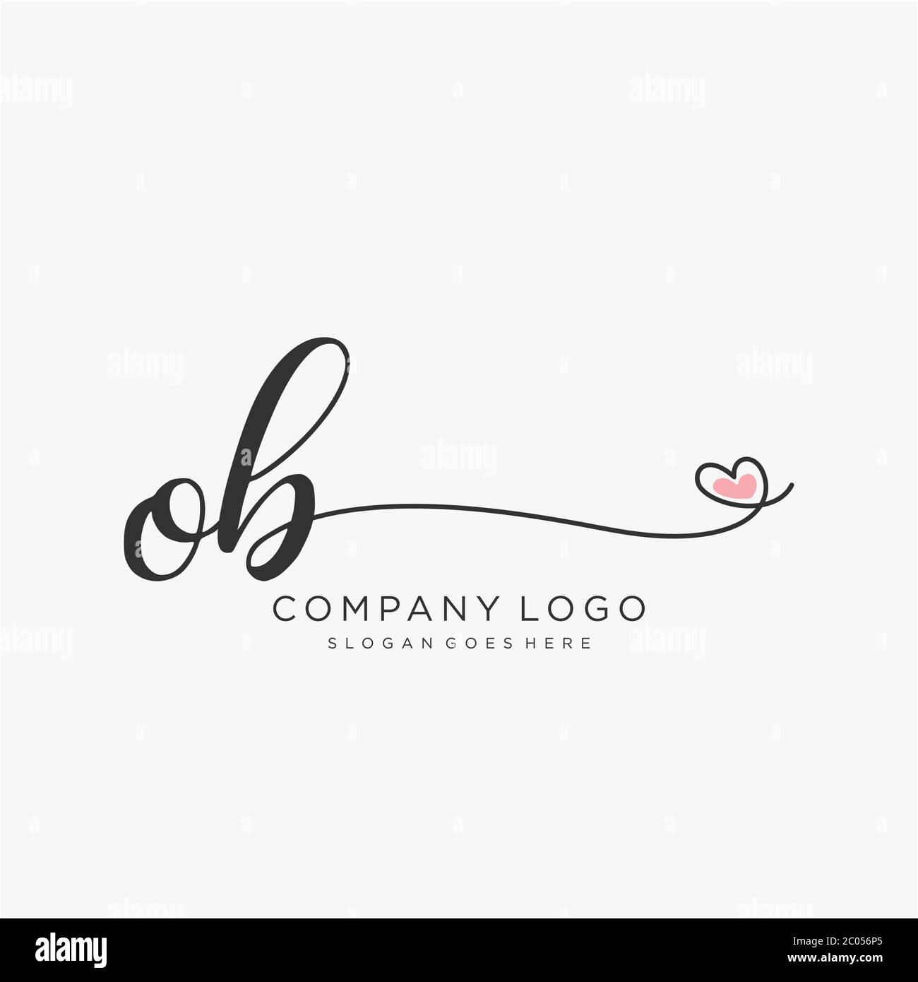 Ob initials logo Stock Vector Images - Alamy