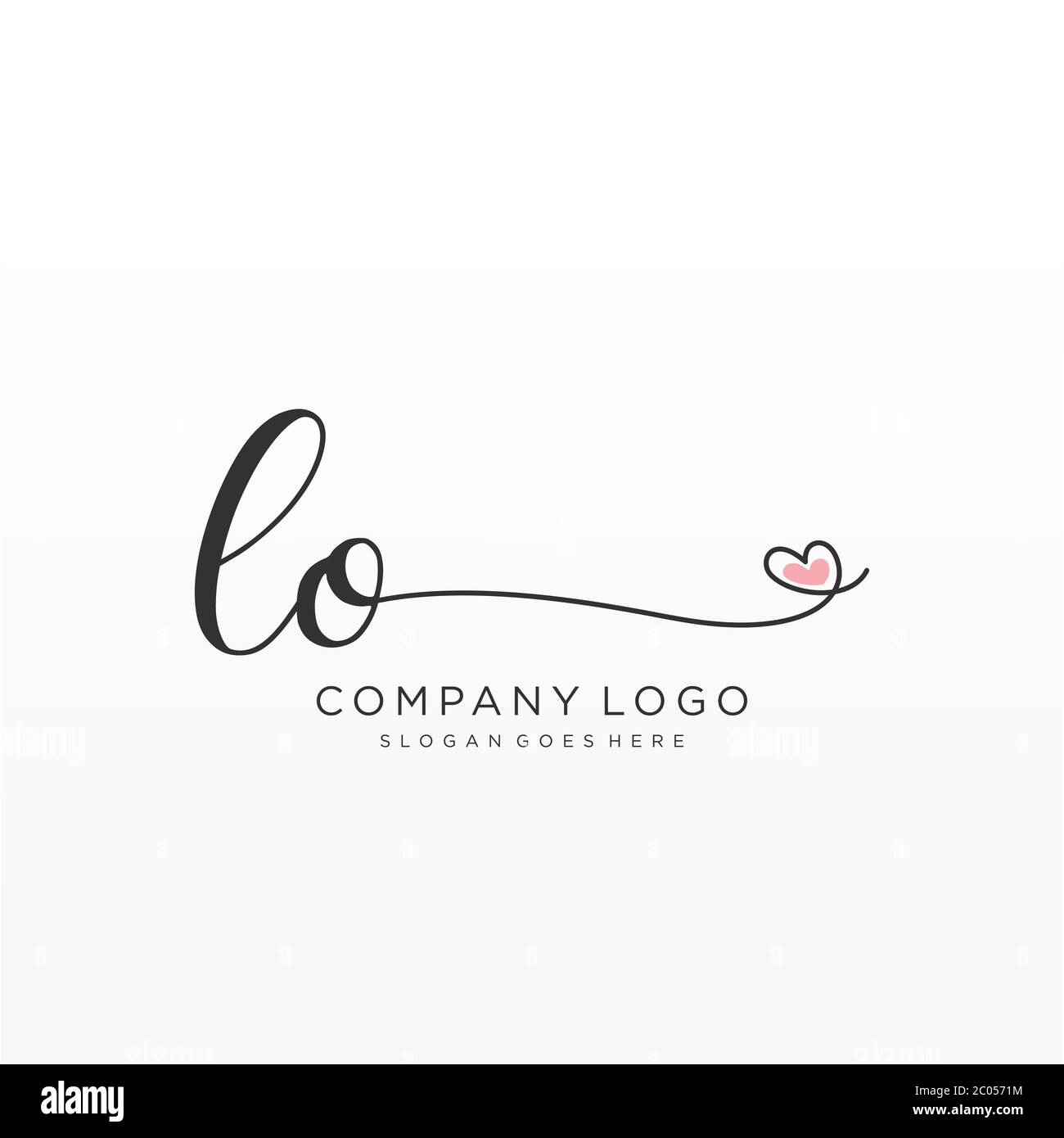 Lo modern logo Stock Vector Images - Alamy