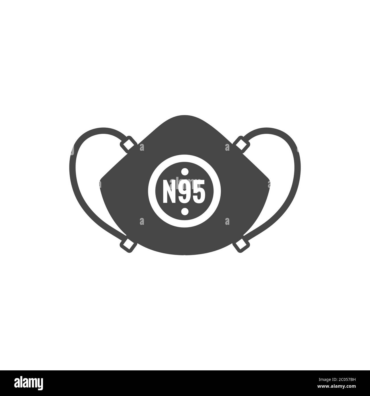 N95 facemask ppe face mask icon set w respiratory face masks Stock ...