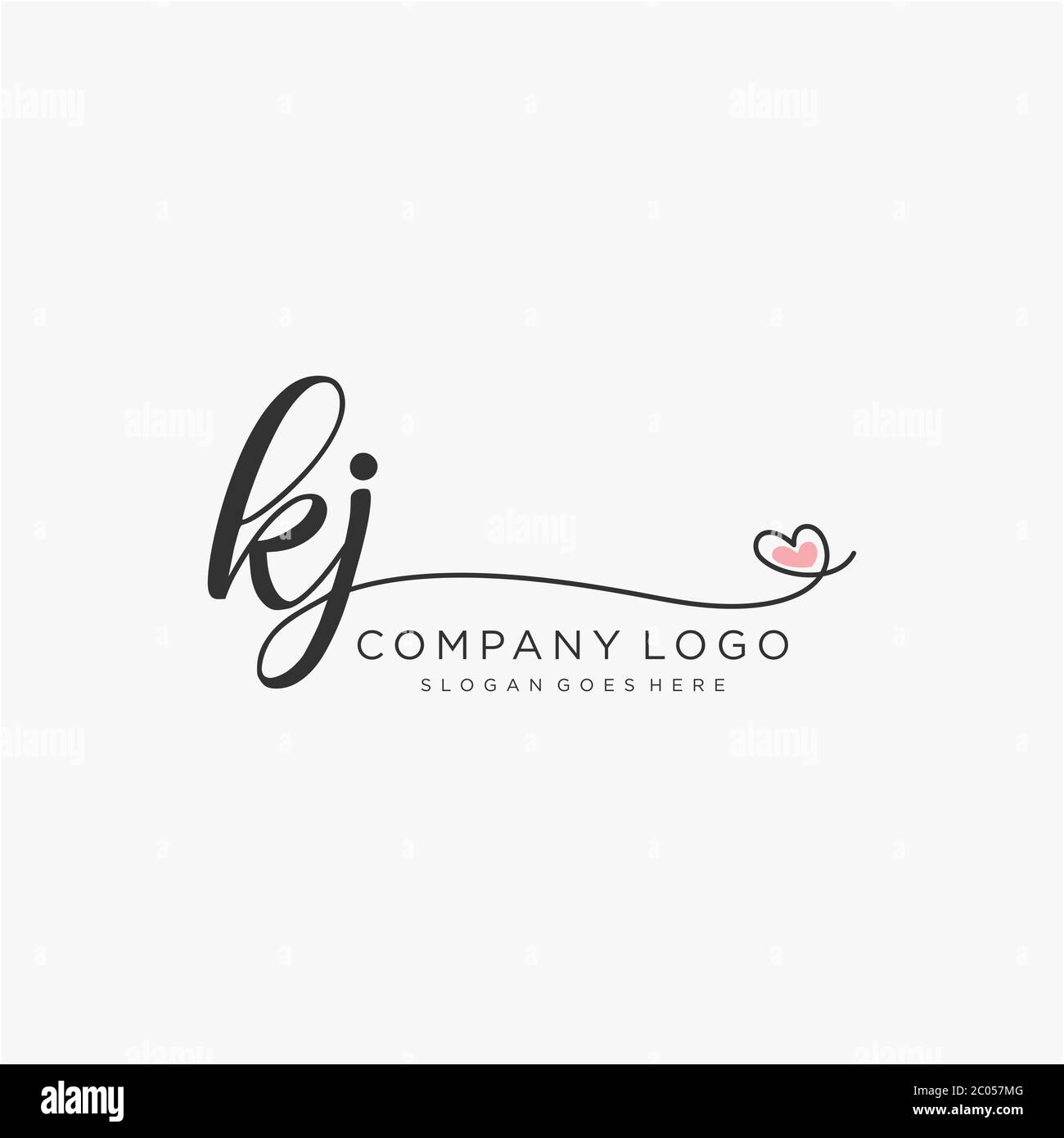 Kj initials logo Stock Vector Images - Alamy