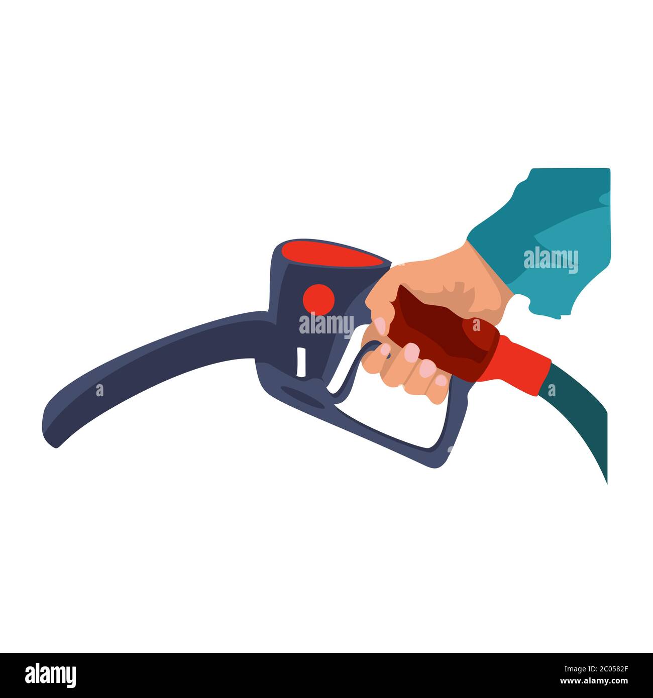 Man refueling fuel Stock Vector Images - Alamy