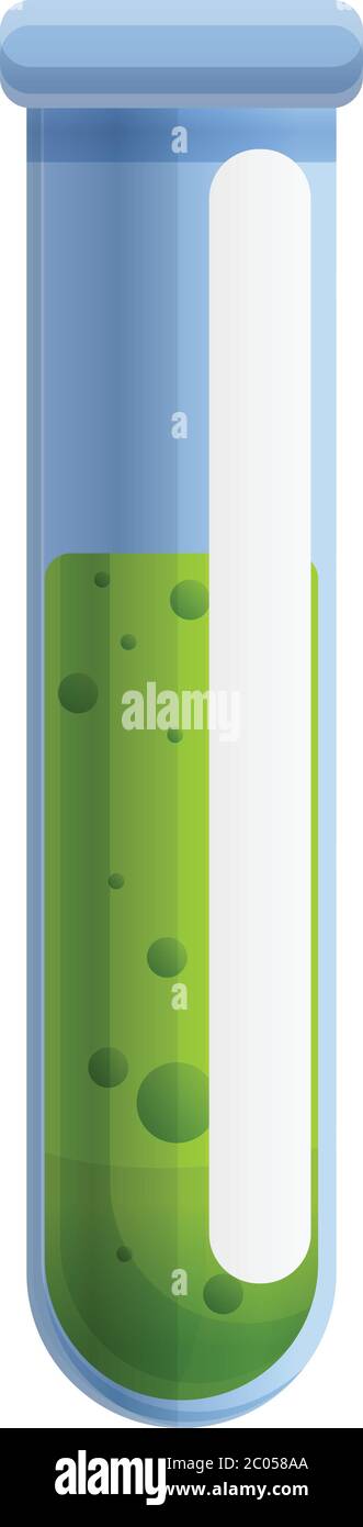 Chemical hazard test tube icon. Cartoon of chemical hazard test tube ...