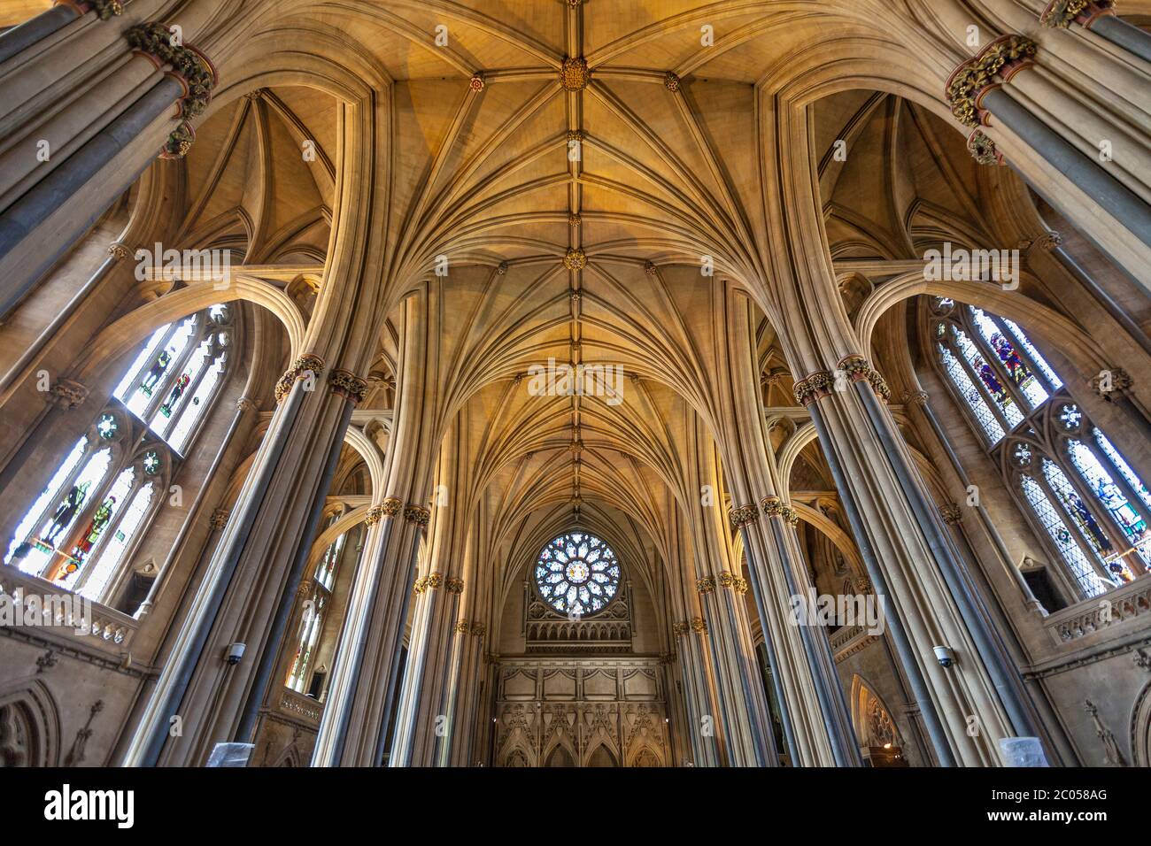 Interior of Bristol Cathedral Stock Photo - Alamy
