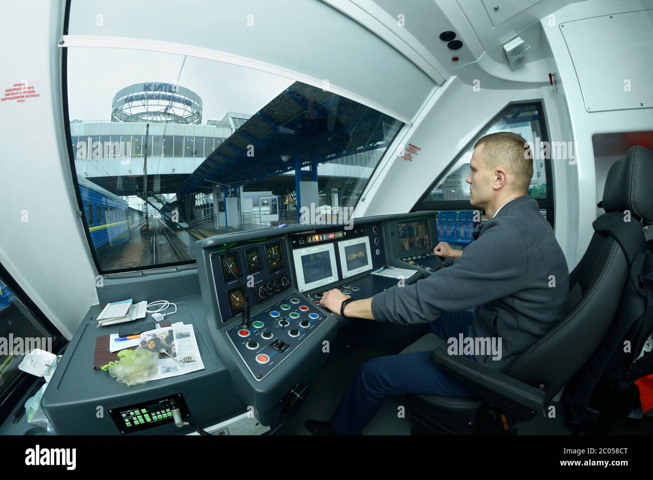Train driver hi-res stock photography and images - Alamy