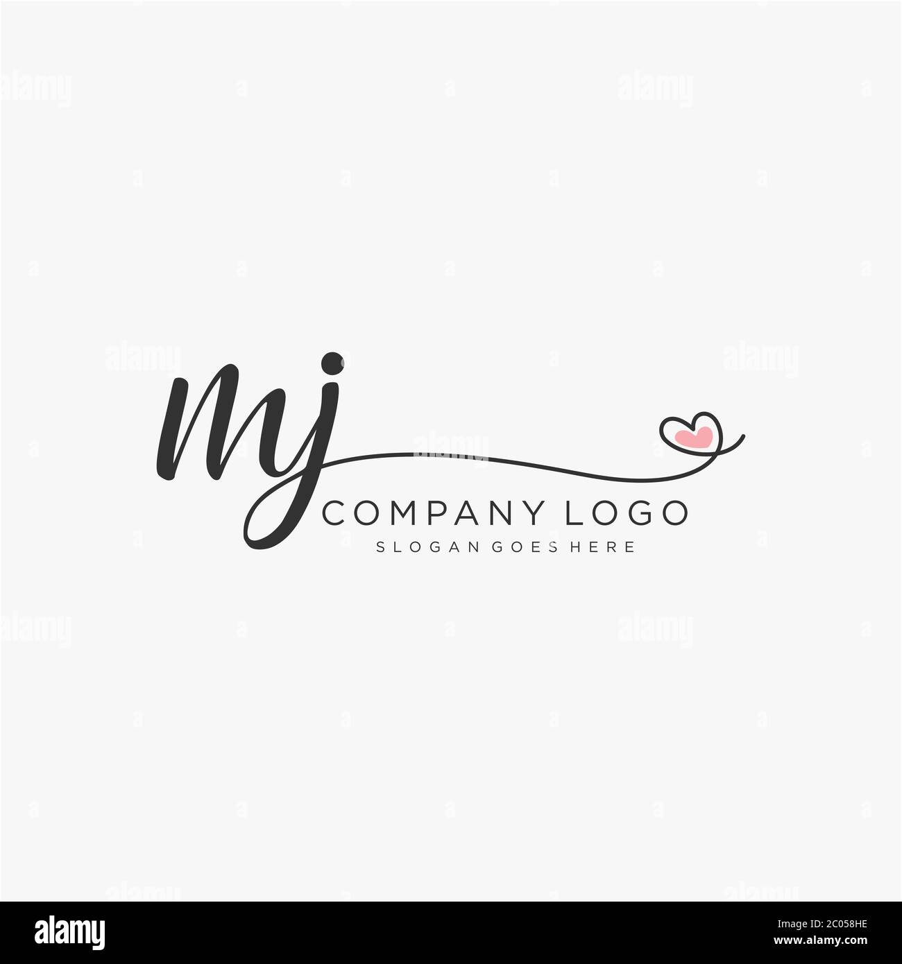 Mj initials logo Stock Vector Images - Alamy