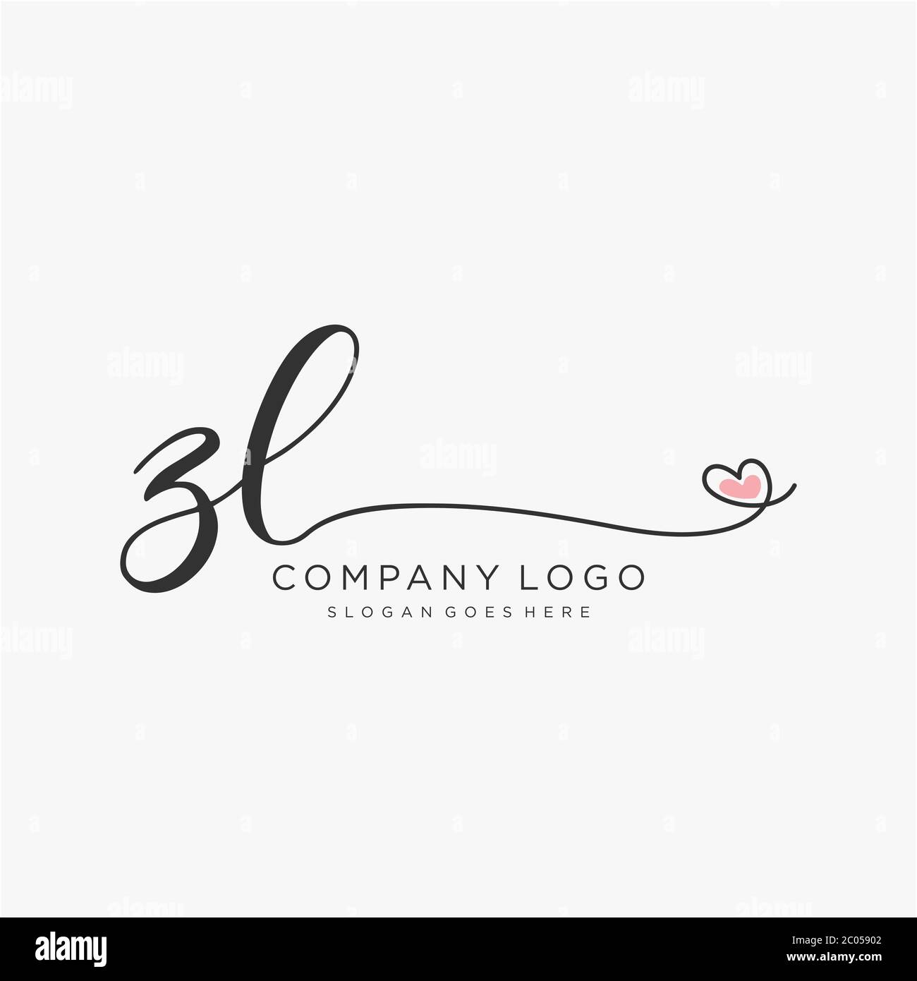 Zl initials logo Stock Vector Images - Alamy