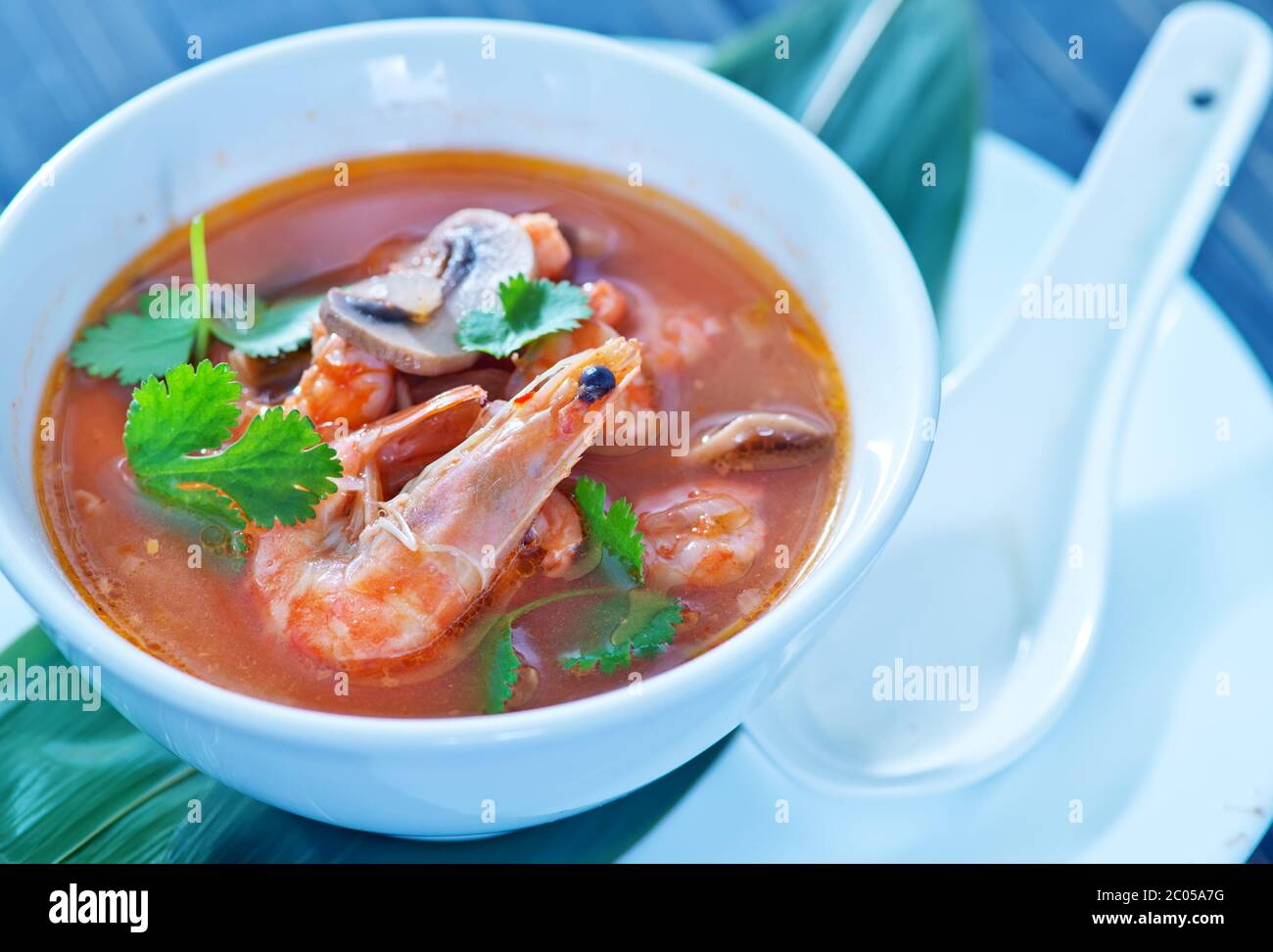Tom yam soup Stock Photo - Alamy