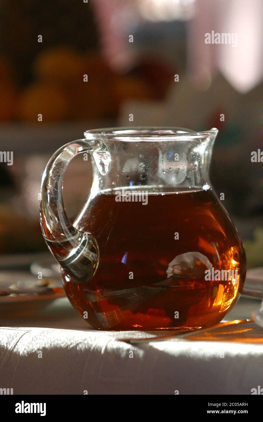 Jug with juice Stock Photo - Alamy
