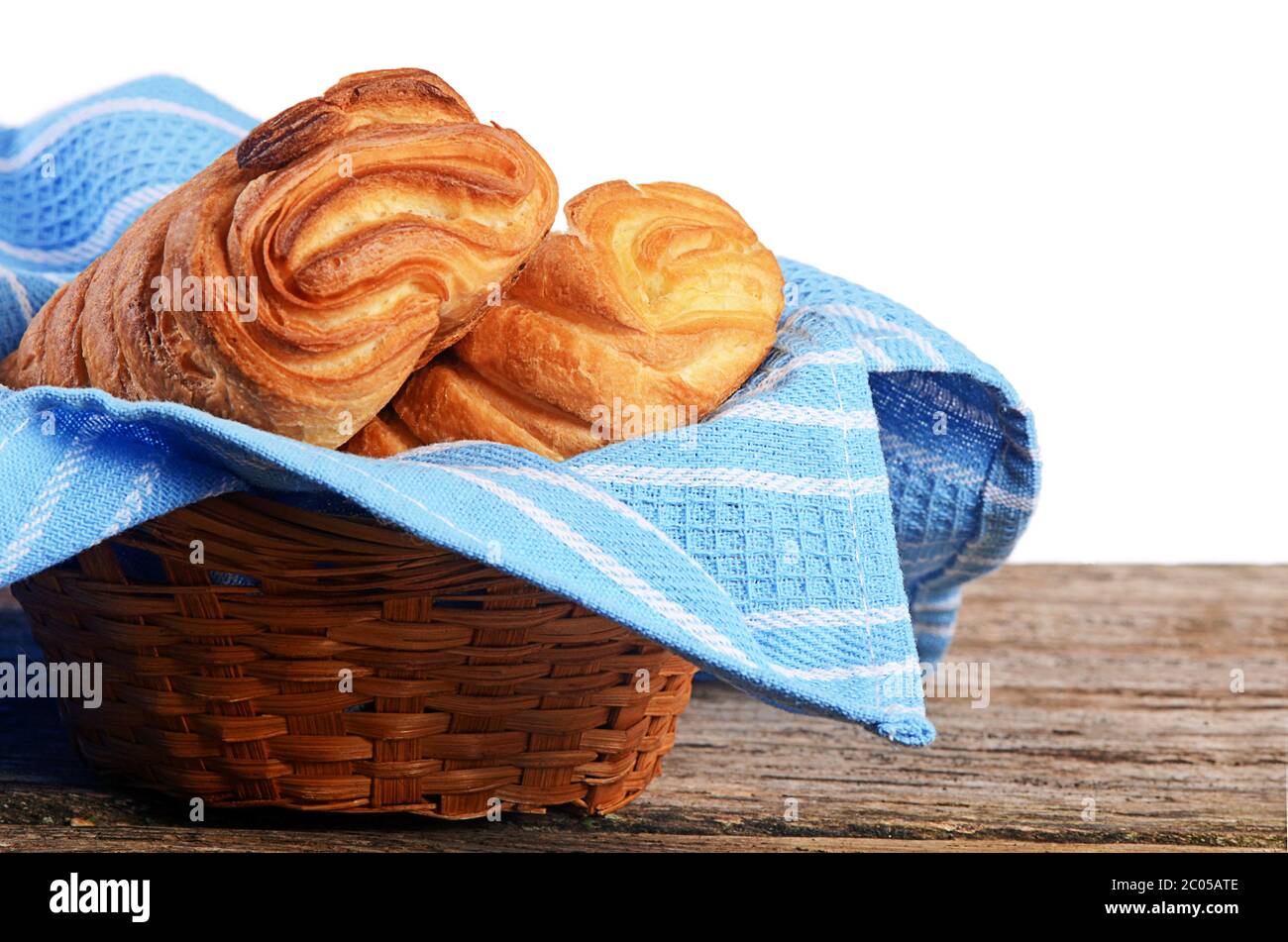 Fresh rolls isolated on white background Stock Photo - Alamy