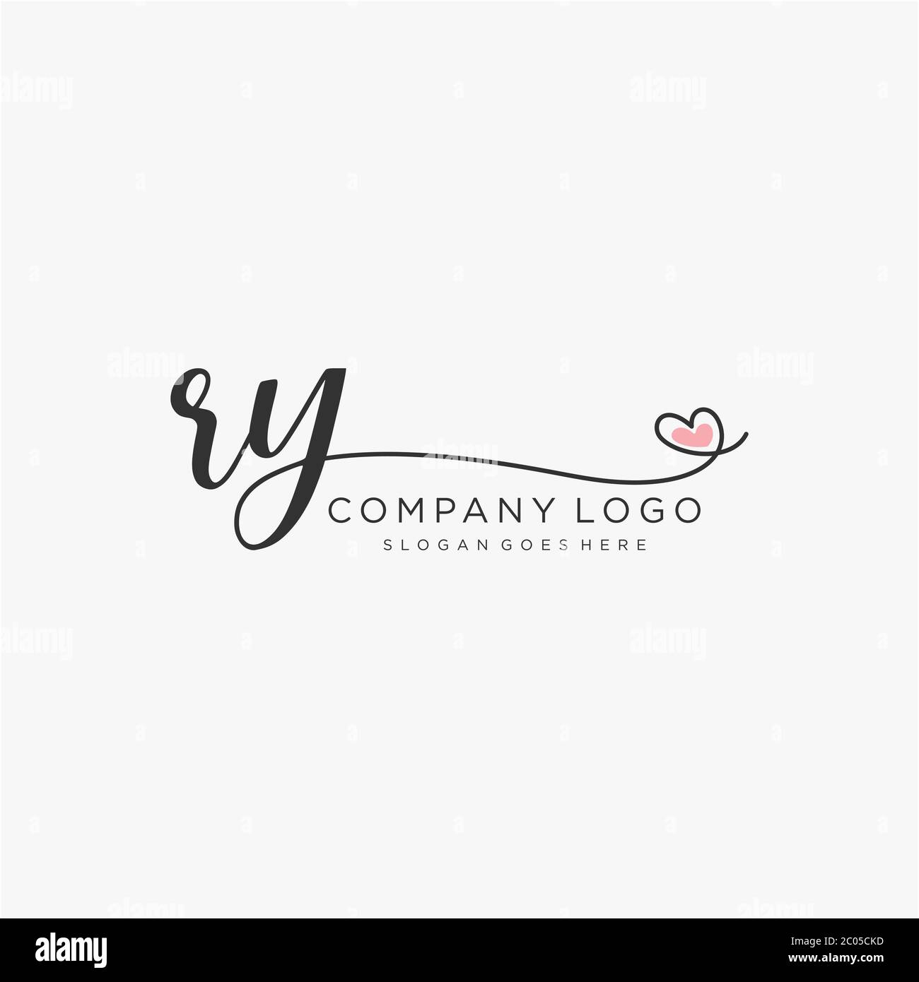 Ry initials logo hi-res stock photography and images - Alamy