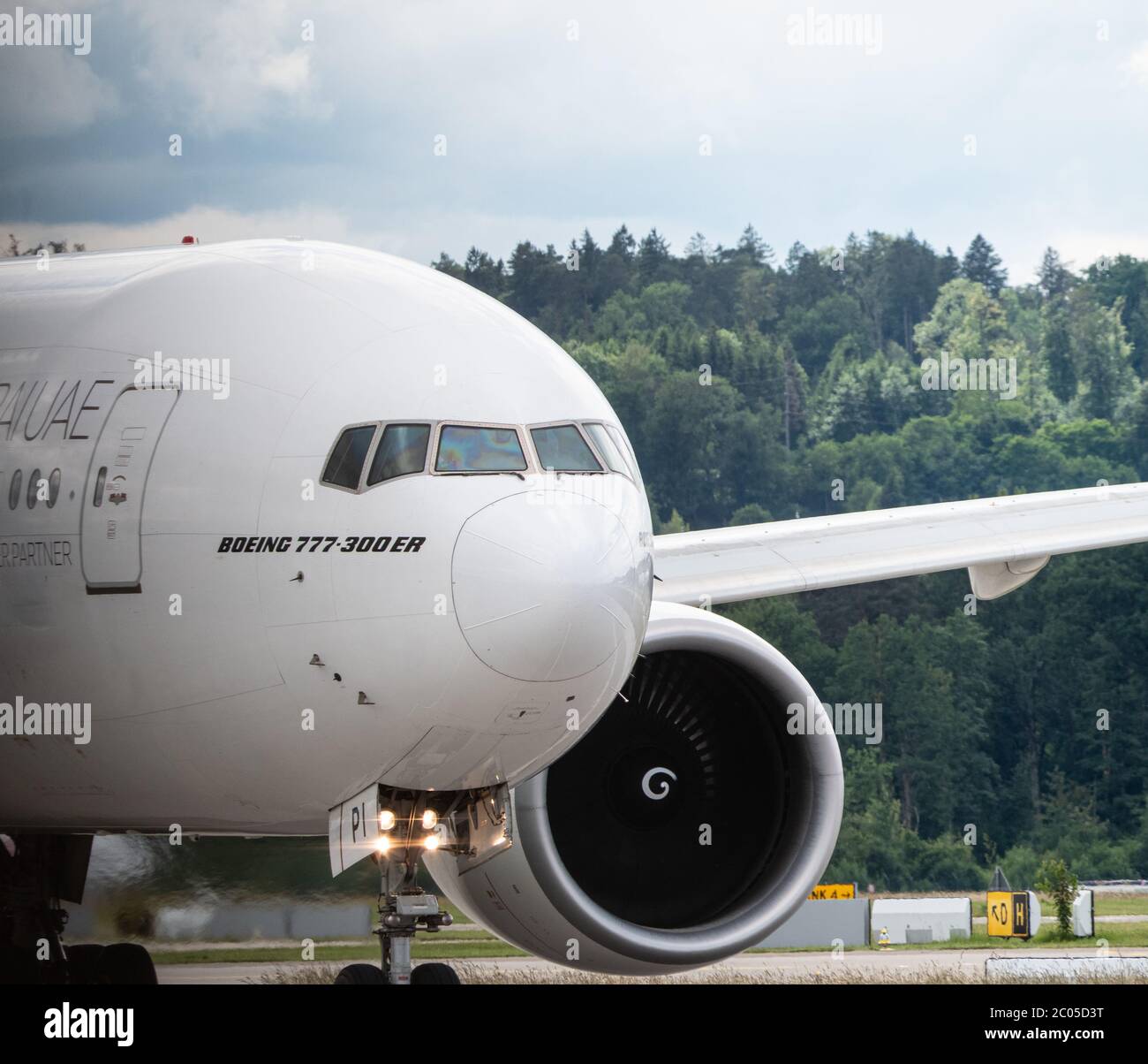 Emirates B777-300ER with the EXPO 2020 Special Livery Stock Photo - Alamy