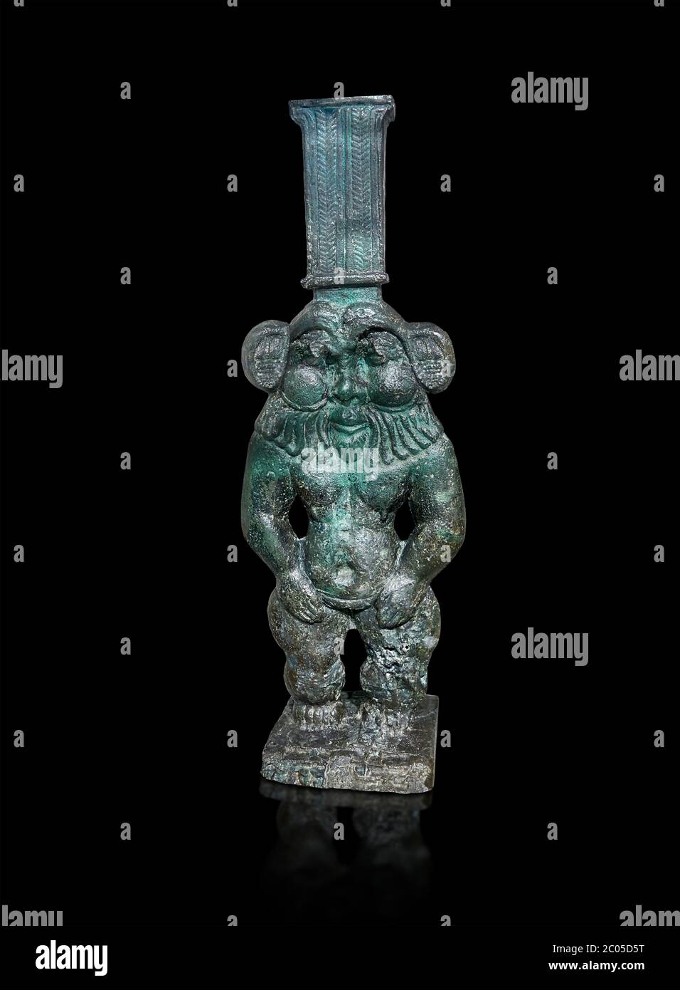 Ancient Egyptian bronze statue of Bes, Old Kingdom, Egyptian Museum ...