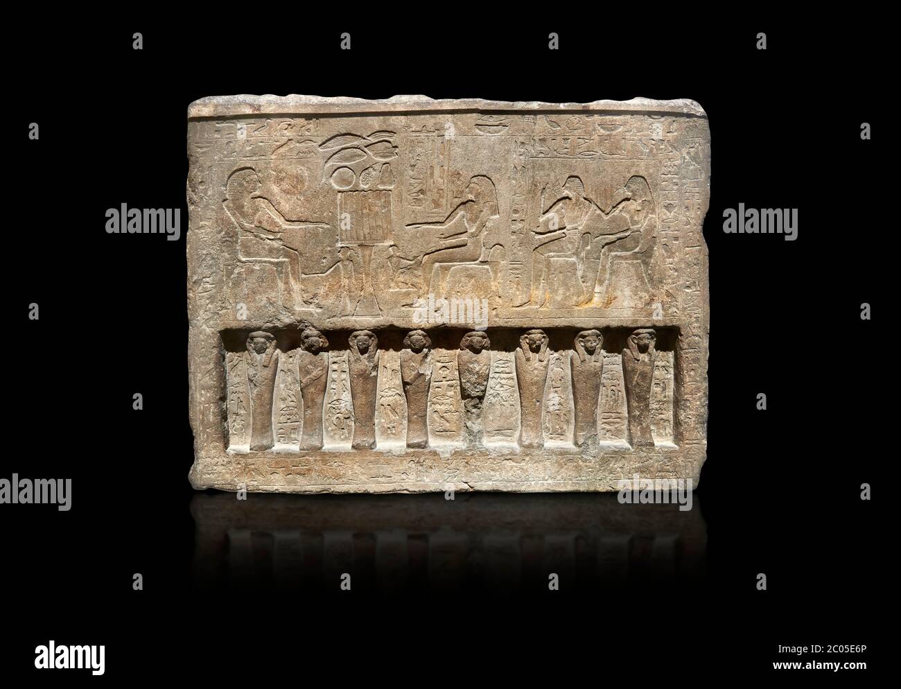 Ancient Egyptian stele of the official Saherhotep & his wife Ipet ...