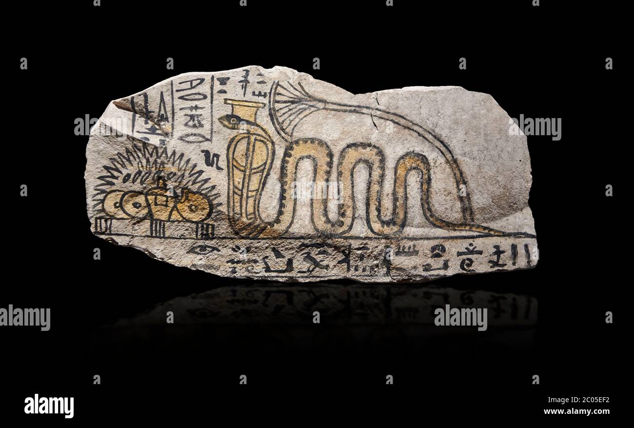 Ancient Egyptian ostracon dedicated by Amenkhau to Mereteseger ...