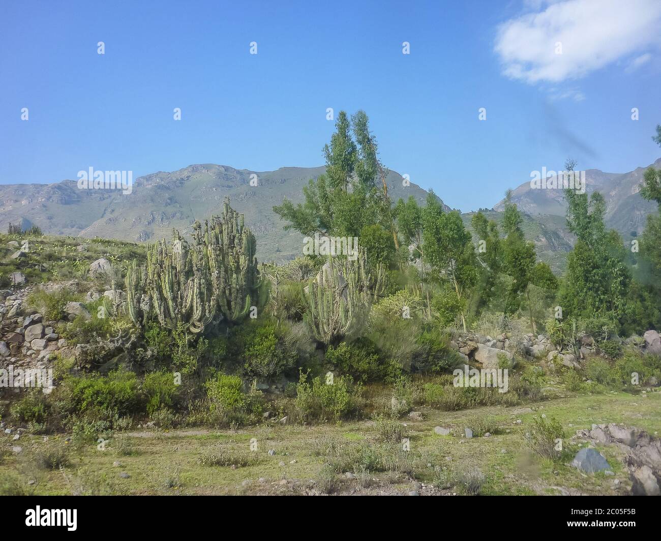 Andes Range Landscape in Arequipa Peru Stock Photo - Alamy