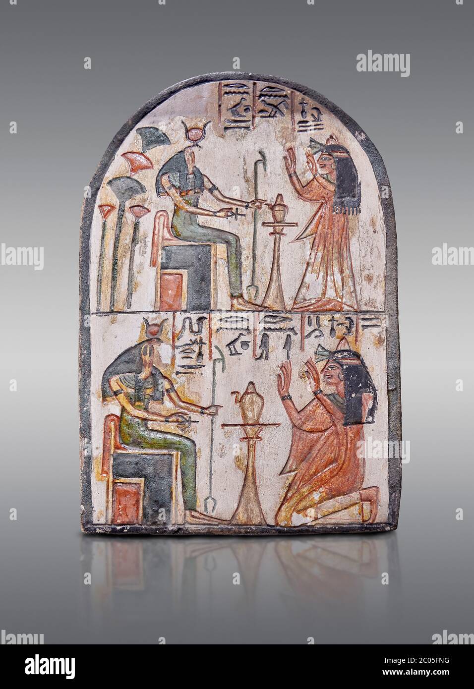 Ancient Egyptian Ra stele , limestone, New Kingdom, 19th Dynasty, (1279 ...