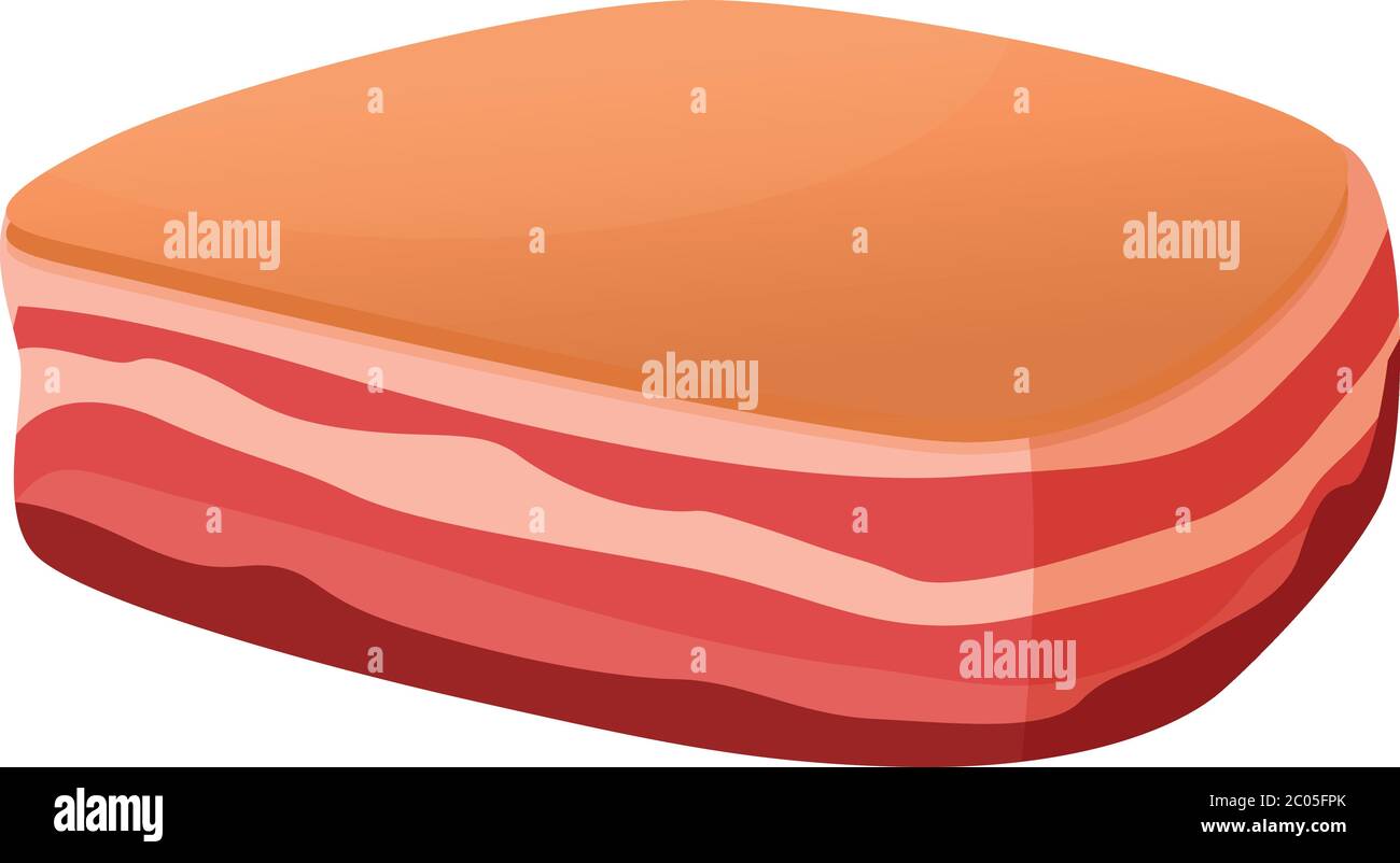 Sliced meat icon. Cartoon of sliced meat vector icon for web design ...