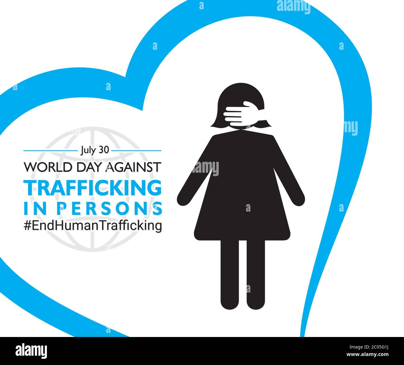 vector illustration of World Day Against Trafficking in Persons poster ...