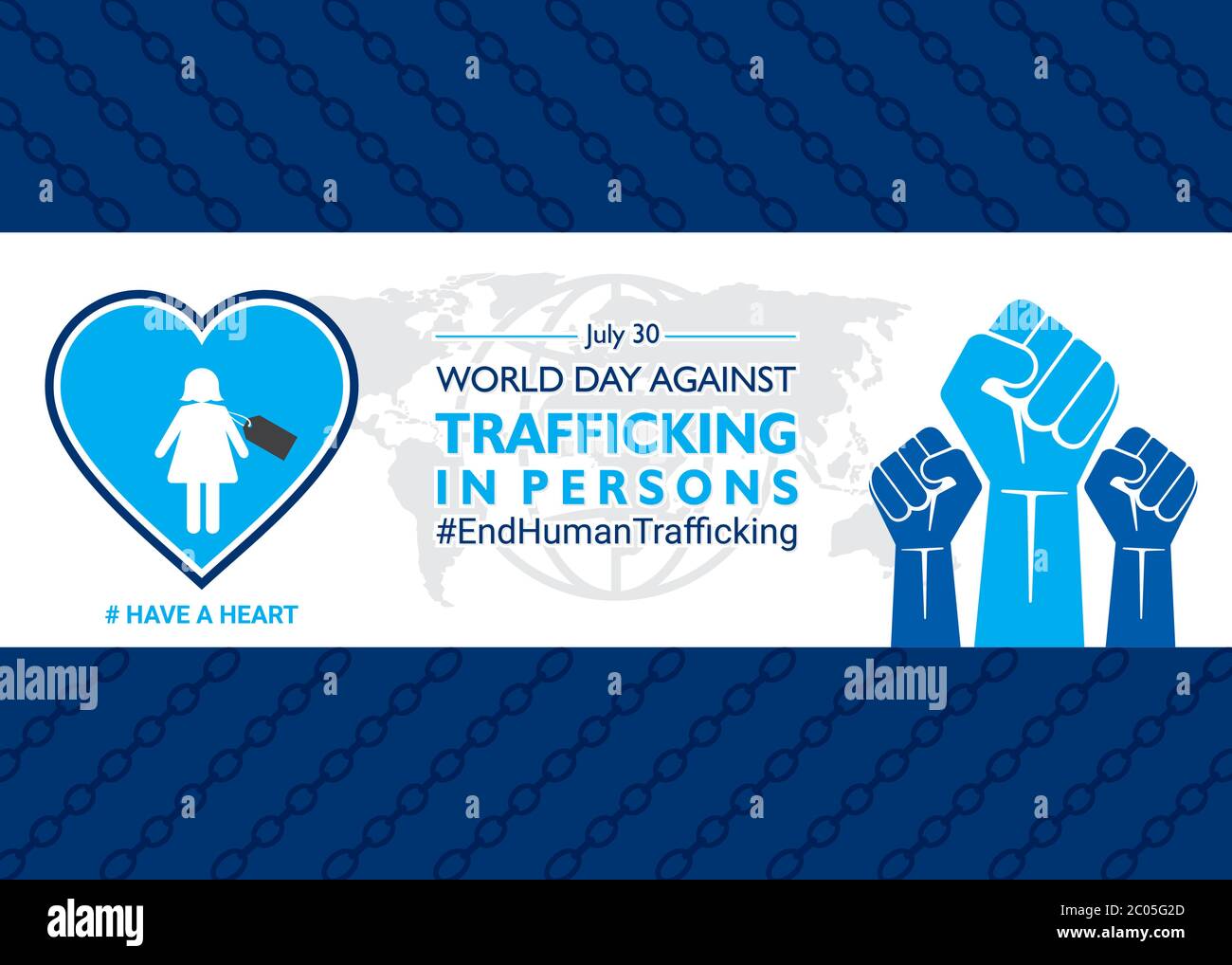 vector illustration of World Day Against Trafficking in Persons poster ...