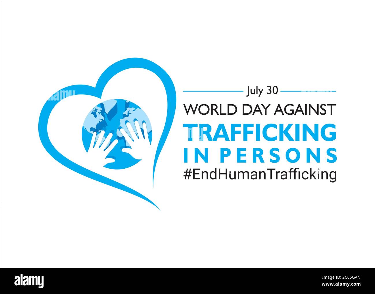 vector illustration of World Day Against Trafficking in Persons poster ...
