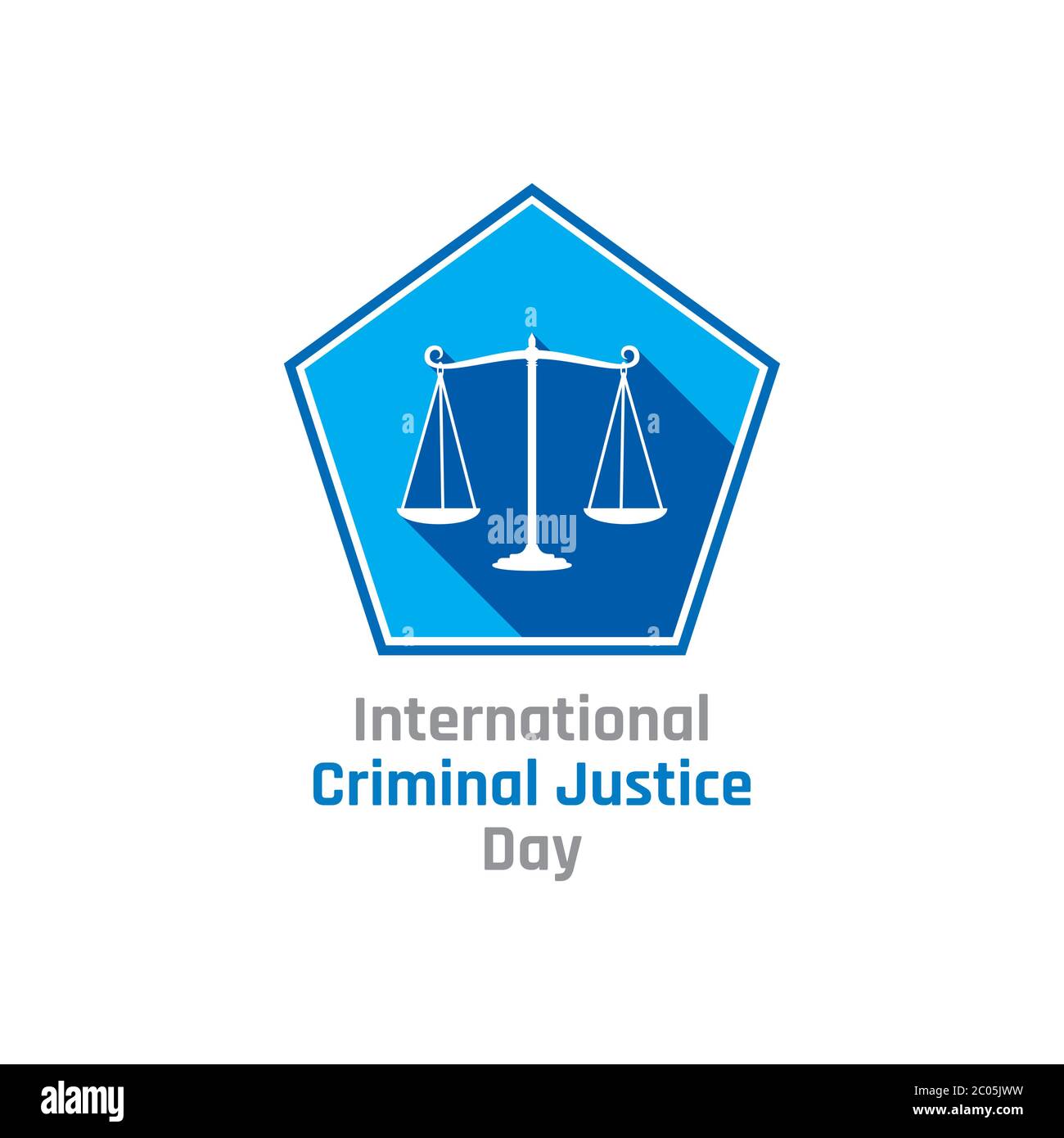 vector illustration of international criminal justice day poster or ...