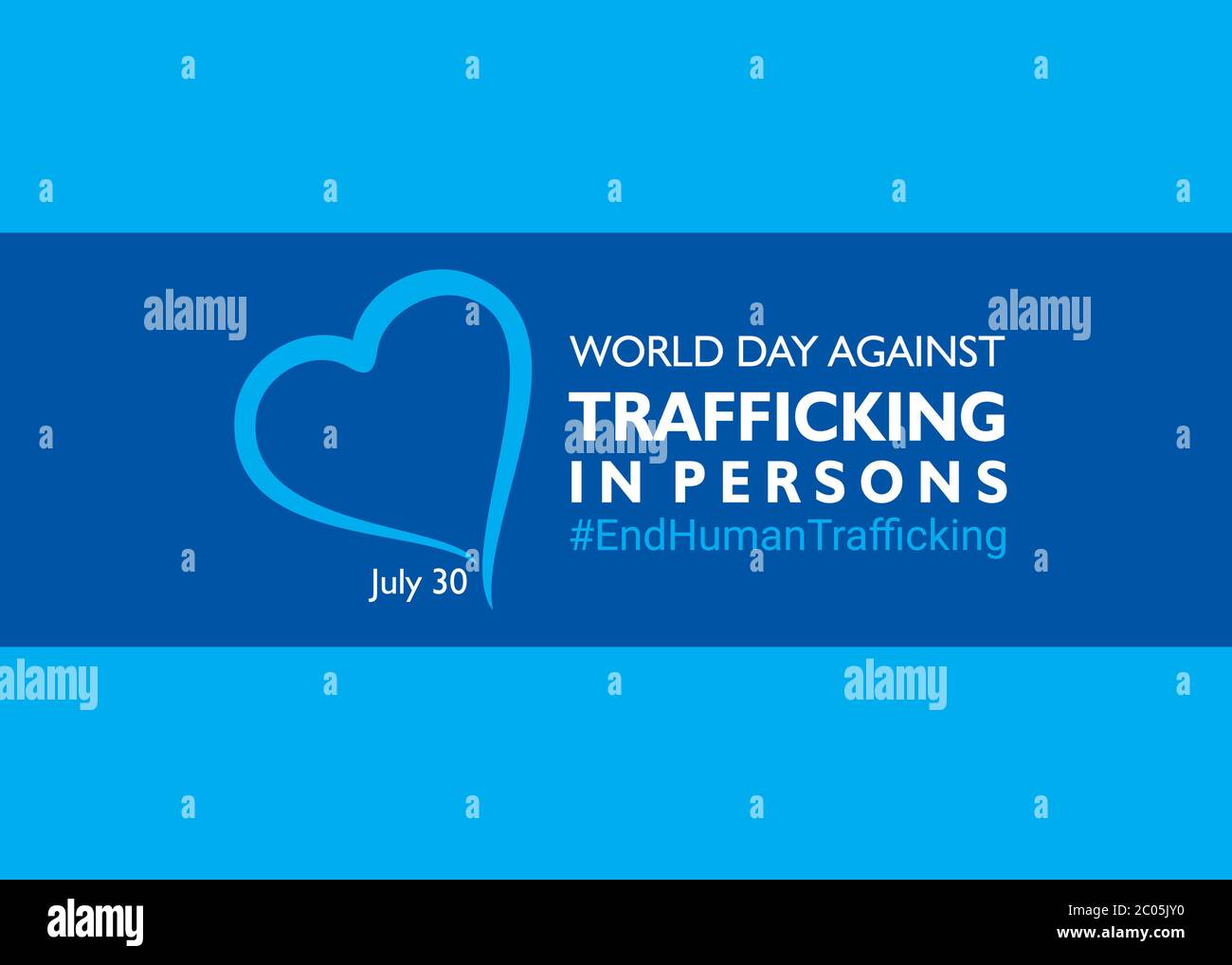 Vector Illustration Of World Day Against Trafficking In Persons Poster