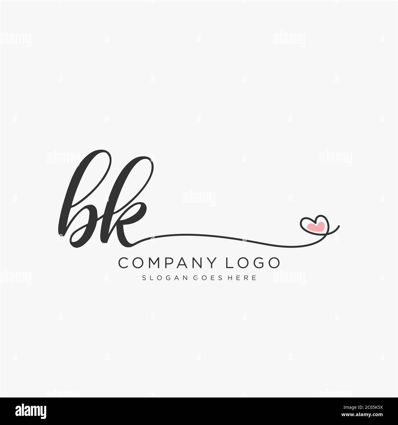 Initial logo bk vector vectors hi-res stock photography and images - Alamy