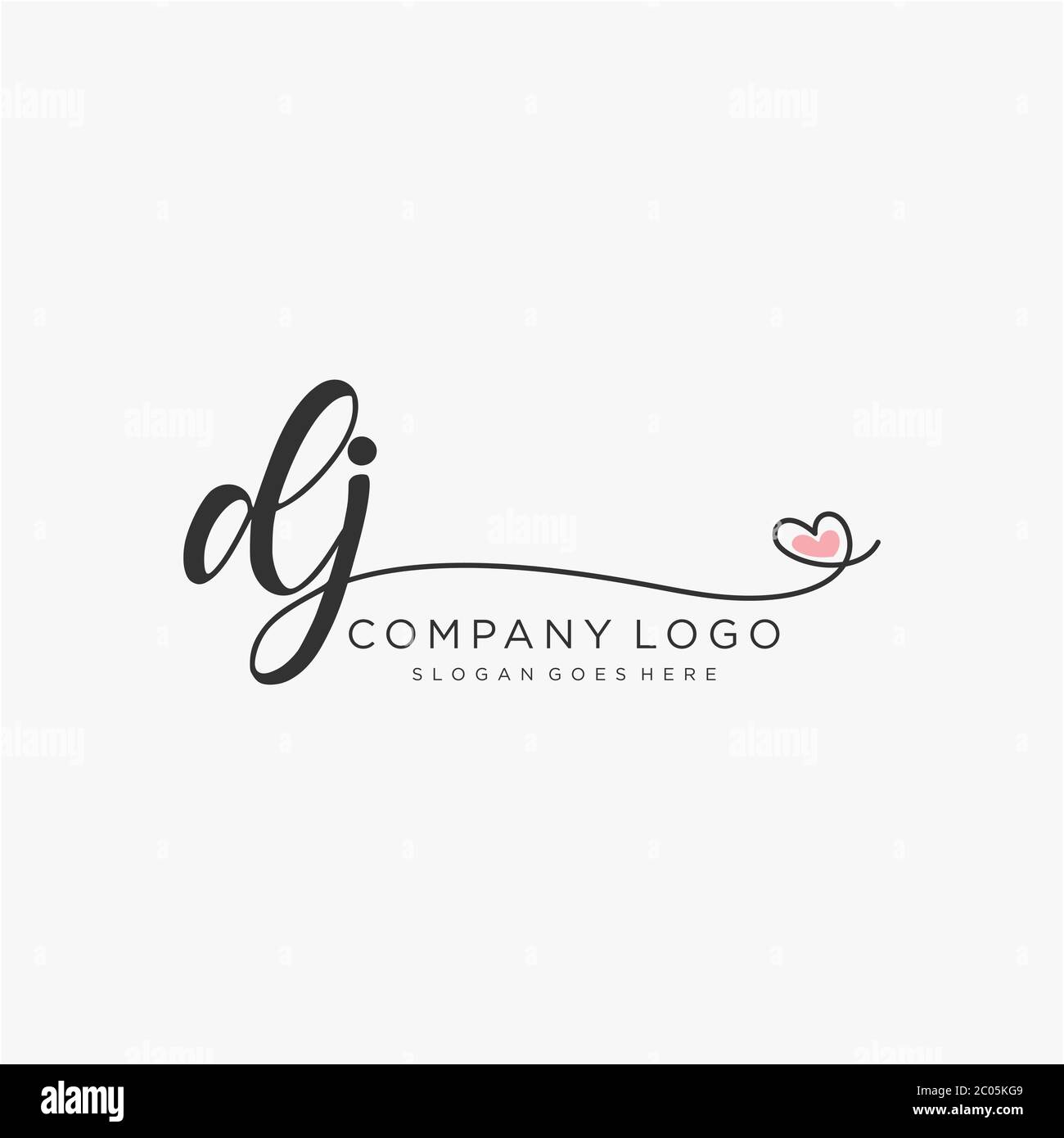 Dj initials logo Stock Vector Images - Alamy