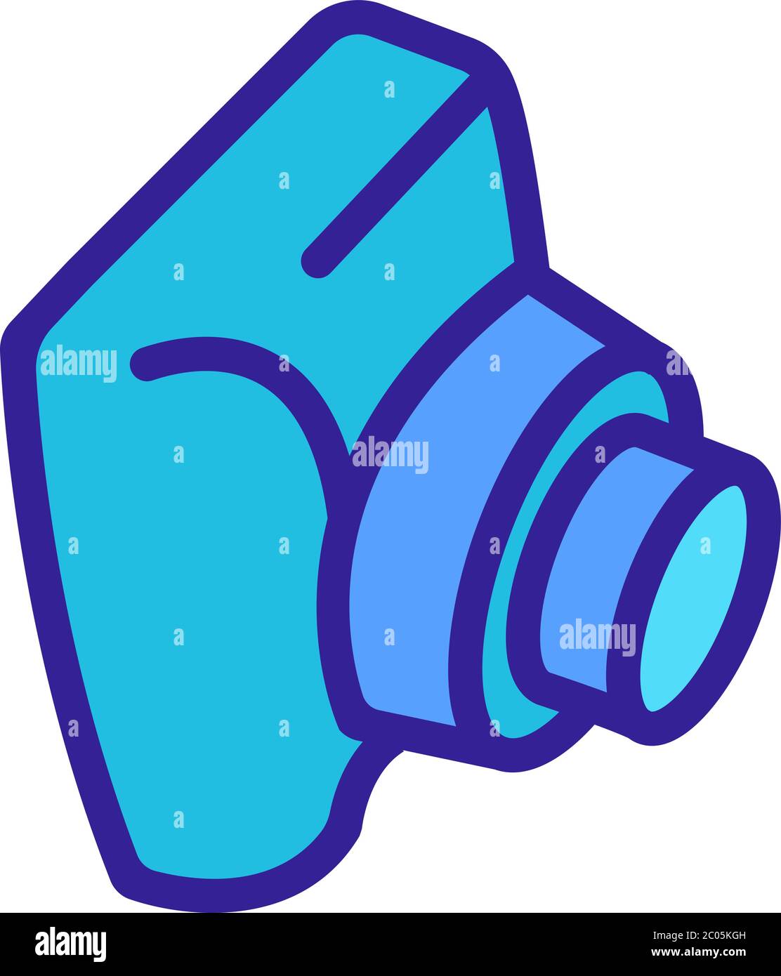 selfie camera icon vector outline illustration Stock Vector Image & Art ...