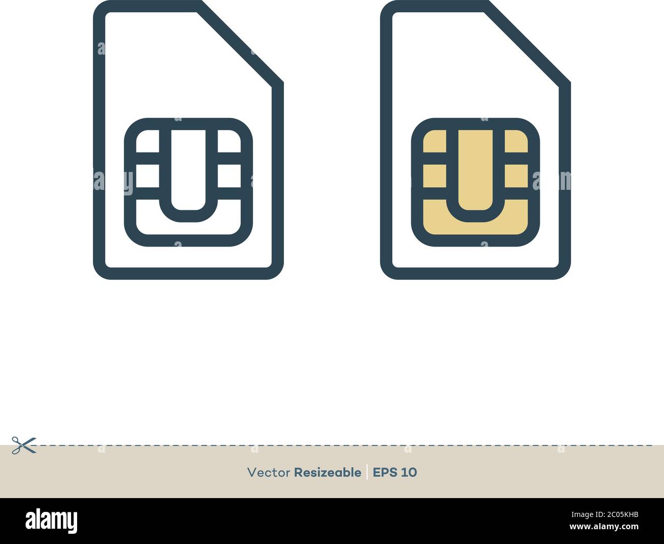 Sim Card Icon Vector Logo Template Illustration Design. Vector EPS 10 ...