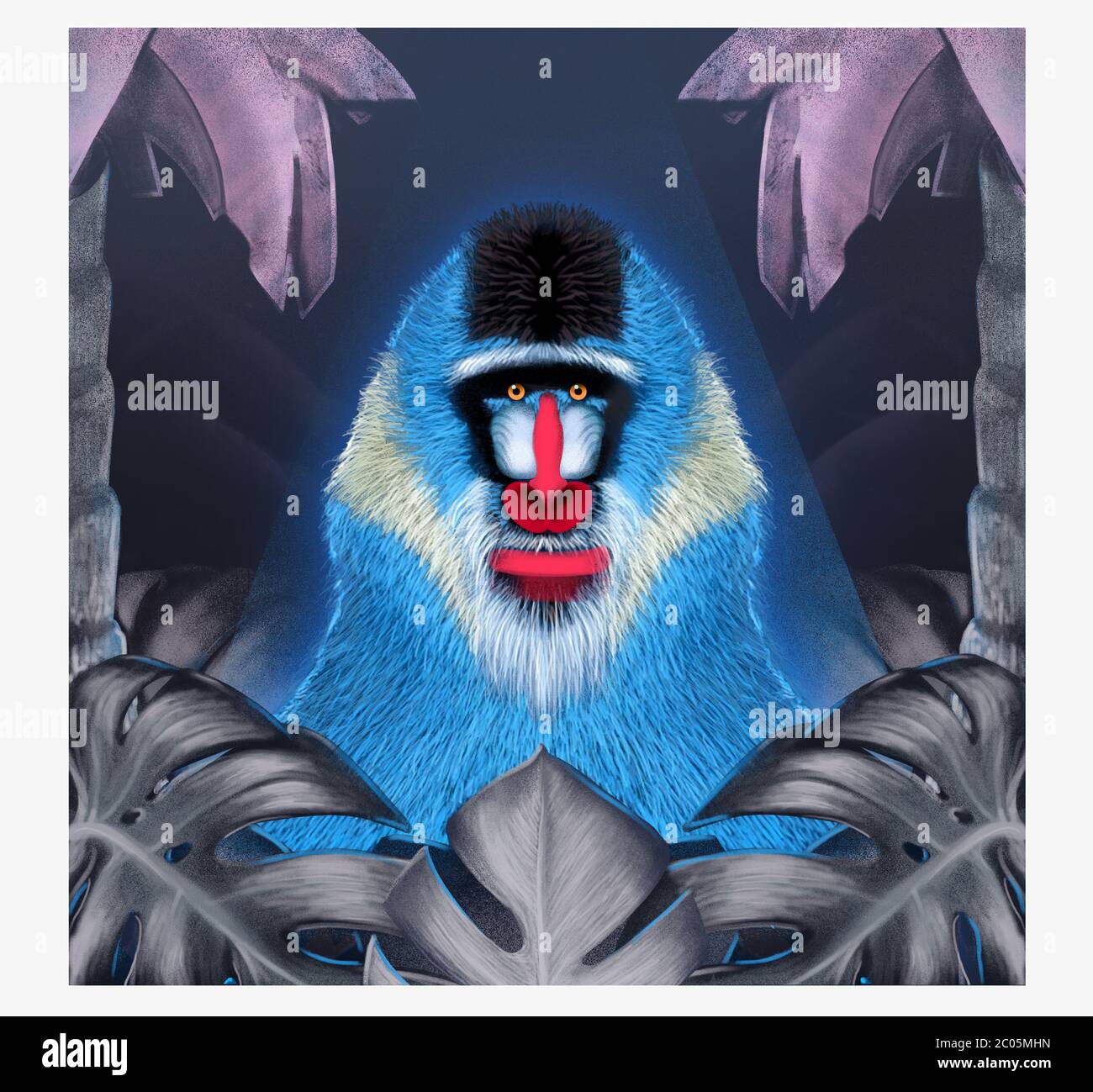 Cartoon mandrill hi-res stock photography and images - Alamy