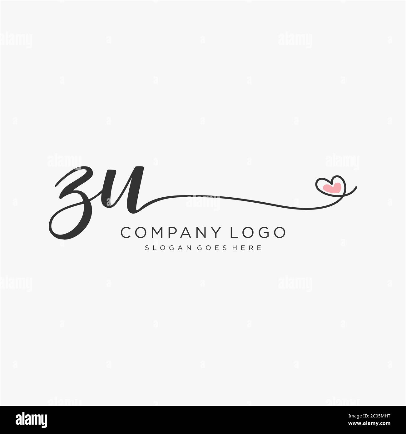 Zu initials logo Stock Vector Images - Alamy
