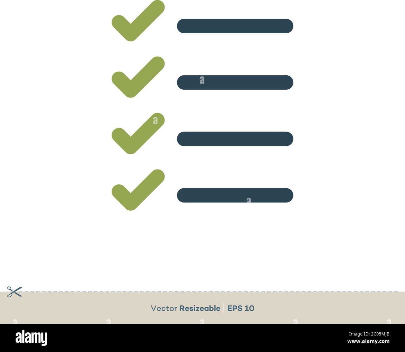 Checklist Icon Vector Logo Template Illustration Design. Vector EPS 10 ...