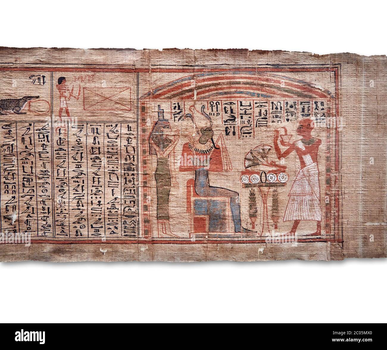 Ancient Egyptian Book of the Dead papyrus - Scribe of Thebes Necropolis ...