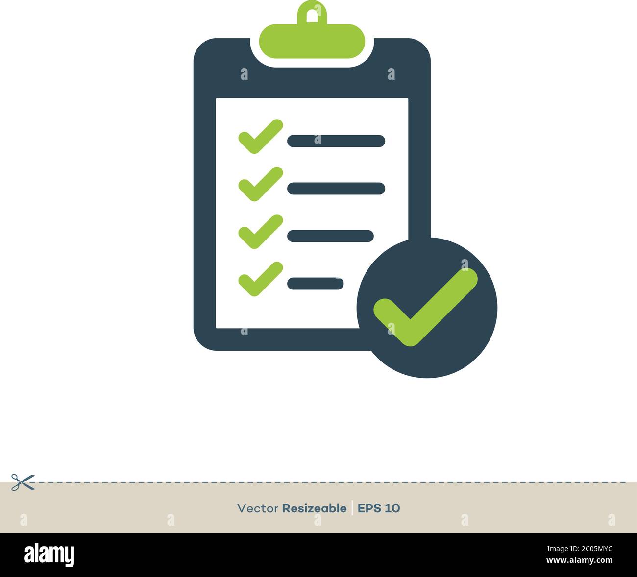 Checklist Icon Vector Logo Template Illustration Design. Vector EPS 10 ...